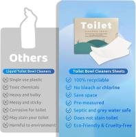 China 9.45x6.3 Inch Quick-Dissolve Toilet Bowl Cleaner Strips - Eco-Friendly & Septic Safe for sale