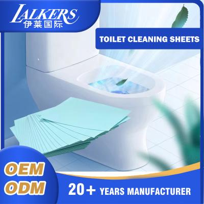China 9.45x6.3 Inch Eco-Friendly Toilet Cleaning Sheets - Hypoallergenic Septic Safe Stain Remover for sale