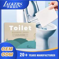China Lalkers Plant Based Toilet Bowl Cleaner Strips 9.45x6.3 Inch Eco Friendly Biodegradable for sale