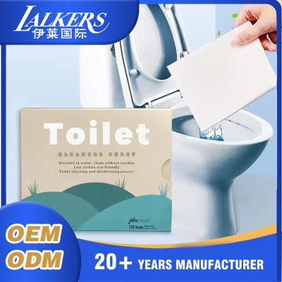 China Lalkers Plant Based Toilet Bowl Cleaner Strips 9.45x6.3 Inch Eco Friendly Biodegradable for sale