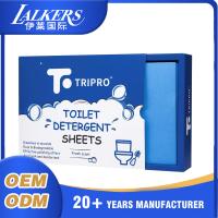 China Quick Dissolve Toilet Cleaning Sheets 9.45×6.3 Inches Eco-Friendly Hypoallergenic Septic Safe for sale