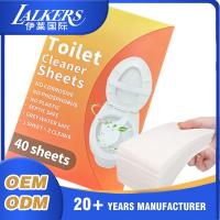 China Lightweight Disposable Toilet Cleaner Sheets 9.45x6.3 Inches with Fresh Scent - Eco-Friendly Multi-Functional Cleaning Solution for sale