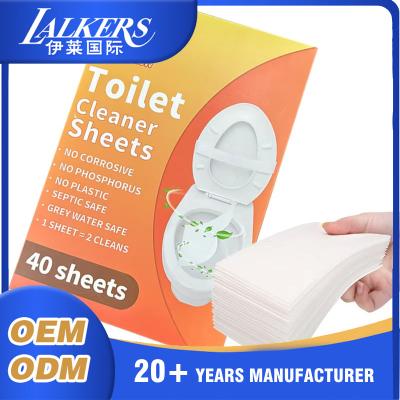 China Lightweight Disposable Toilet Cleaner Sheets 9.45x6.3 Inches with Fresh Scent - Eco-Friendly Multi-Functional Cleaning Solution for sale