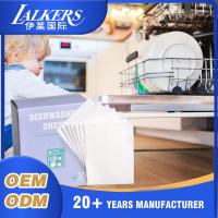 China Private Label Biodegradable Dishwasher Sheets 9.45x6.3 Inches with Fresh Scent - 40/80/160 Sheet Options for sale