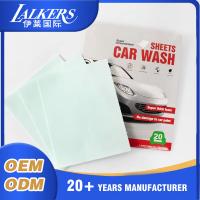 China ODM OEM Biodegradable Car Detergent Sheets 9.45x6.3 Inches - Eco-Friendly Cleaning Solution for sale