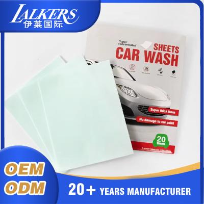 China ODM OEM Biodegradable Car Detergent Sheets 9.45x6.3 Inches - Eco-Friendly Cleaning Solution for sale