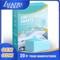China Lalkers Car Wash Sheets 9.45x6.3 Inch Eco-Friendly Cleaning Strips with Anti-Static Formula for sale