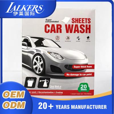 China Compact Car Cleaning Sheets 9.45x6.3 Inch Eco-Friendly Anti-Static with Fresh Scent - 40/80/160 Sheet Options for sale