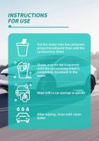China ODM OEM Biodegradable Car Detergent Sheets 9.45x6.3 Inches - Eco-Friendly Cleaning Solution for sale
