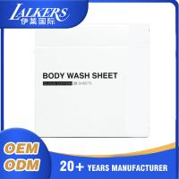 China Custom Body Wash Sheets 11×7 cm Biodegradable with Lemon Fragrance - 30/60 Sheets per Box for sale