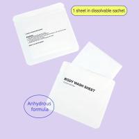 China OEM Body Wash Sheets 11×7cm with Lemon Fragrance & Whitening Properties - 3 Year Shelf Life for sale