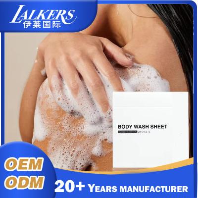 China Lemon Scented Body Wash Sheets 11x7cm - Eco-Friendly Portable Cleansing Tablets with 3 Year Shelf Life for sale