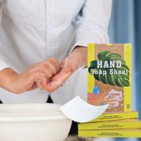 China Eco-Friendly Hand Soap Sheets 9.45×6.3 Inches Plant-Based Liquidless Formula with Fresh Scent - 40/80/160 Sheet Options for sale
