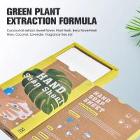 China Eco-Friendly Hand Soap Sheets 9.45×6.3 Inches Plant-Based Liquidless Formula with Fresh Scent - 40/80/160 Sheet Options for sale