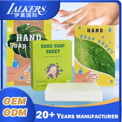 China Ocean Breeze Hand Soap Sheets 9.45×6.3 Inch Biodegradable Eco-Friendly Hypoallergenic for sale