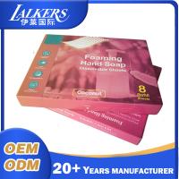 China Portable Hand Soap Sheets 9.45x6.3 Inches Eco Friendly Plastic Free Hypoallergenic Hand Wash Tablets for sale