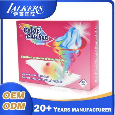 China Eco-Friendly Color Catcher Laundry Sheets 9.45x6.3 Inches - Anti-Static Hypoallergenic Fabric Protection for sale