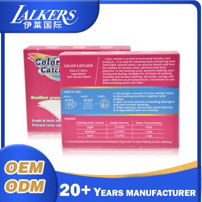 China Nonwoven Fabric Color Catcher Sheets 9.45×6.3 Inches - Anti-Static Hypoallergenic Laundry Protection for sale