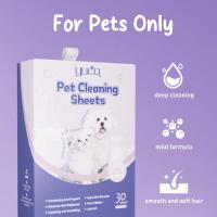 China Disposable Pet Cleaning Sheets 9.45x6.3 Inches - Eco-Friendly Hypoallergenic Fresh Scent for Dogs for sale