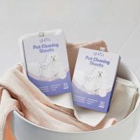 China Disposable Pet Cleaning Sheets 9.45x6.3 Inches - Eco-Friendly Hypoallergenic Fresh Scent for Dogs for sale