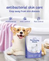 China Disposable Pet Cleaning Sheets 9.45x6.3 Inches - Eco-Friendly Hypoallergenic Fresh Scent for Dogs for sale