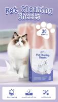China Disposable Pet Cleaning Sheets 9.45x6.3 Inches - Eco-Friendly Hypoallergenic Fresh Scent for Dogs for sale