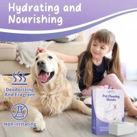 China Disposable Pet Cleaning Sheets 9.45x6.3 Inches - Eco-Friendly Hypoallergenic Fresh Scent for Dogs for sale