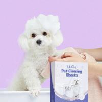 China Disposable Pet Cleaning Sheets 9.45x6.3 Inches - Eco-Friendly Hypoallergenic Fresh Scent for Dogs for sale
