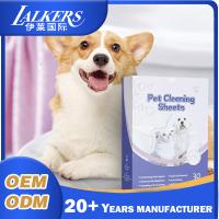 China Portable Pet Dryer Sheets 9.45×6.3 Inch Biodegradable Cleaning with Anti-Static Fresh Scent - 40/80/160 Sheet Options for sale