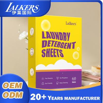 China Disposable Paper Laundry Sheets Lightweight And Compact Easy To Use for sale