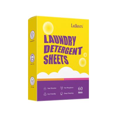 China Customised Laundry Detergent Sheets Portable Washing Machine Strips for sale