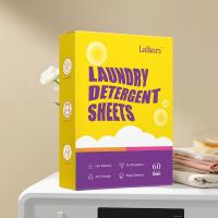 China Biodegradable Eco Friendly Washer Sheets Disposable For Washing Clothes for sale