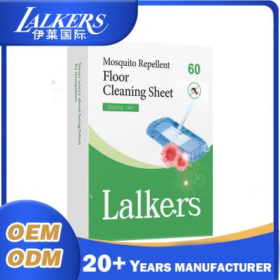 China Lalkers Disposable Floor Cleaning Sheets 11×7cm with 3-Year Shelf Life | Eco-Friendly Lemon Scent Tablets for Multi-Surface Cleaning for sale