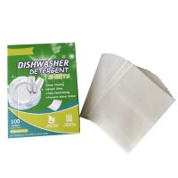China ODM OEM Eco Friendly Dishwashing Sheets 9.45x6.3 Inches Biodegradable Hypoallergenic Detergent for sale