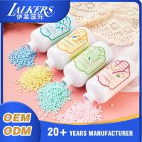 China Eco Friendly Laundry Fragrance Booster Beads 2.8-3g per Sheet in 11×14cm Size with Customizable Scents for sale