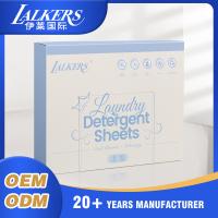 China Gentle On Skin Laundry Detergent / Soap Sheets Remove Stains Deeply Laundry Detergent Paper 11*14cm/11*7cm for sale