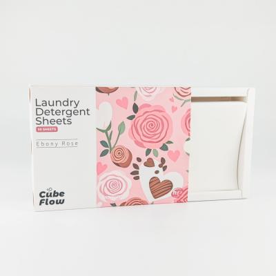 China Eco-Friendly Biodegradable Sheets Laundry Detergent Sheet with Enzyme for sale