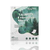 China Plant-Based Lightweight Laundry Detergent Sheets 3X Cleaning Power Fragrance-Free for sale