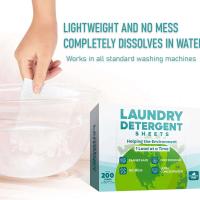 China Eco-friendly Biodegradable Super Condensed Laundry Detergent Sheet/Strips for sale