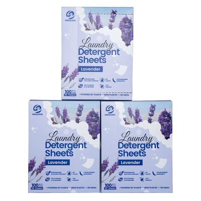 China Eco-Friendly Laundry Detergent Sheets 24-30 pcs Box 11x14cm for sale