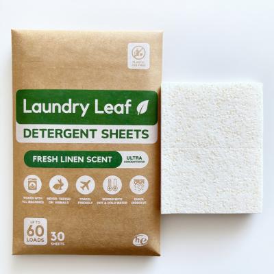 China Eco-Friendly Laundry Detergent Tablets Biodegradable Laundry Detergent Sheet for sale