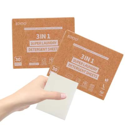 China Eco-Friendly Biodegradable Laundry Detergent Strips Laundry Sheet for sale