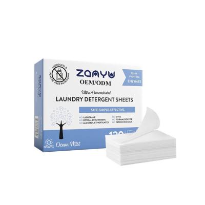 China Laundry Sheets 36 Sheet Deep Cleaning Fresh Laundry Tablet Organic Detergent for sale