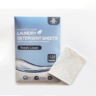 China Fragrance Laundry Strips Gentle Anti-Mite Solid Eco Friendly Enzyme Laundry Detergent Sheet for sale