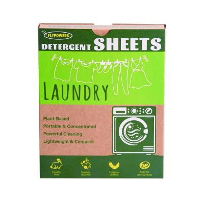 China Detergent Laundry Sheets ECO Friendly Concentrated Laundry Detergent Sheets for sale