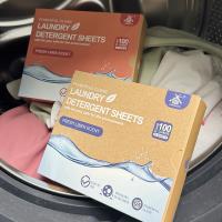 China Eco-Friendly Laundry Detergent Sheets - 30/32/50 Sheet Box Options, Biodegradable & Pre-Measured for sale
