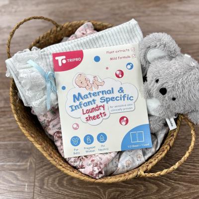 China aby Cloth Laundry Detergent Laundry Detergent Paper Sheets Baby Laundry Sheets for sale