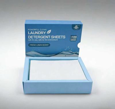 China Plant Derived Eco Laundry Sheets Wholesale Clean Deeply And Protect Clothing Quality for sale