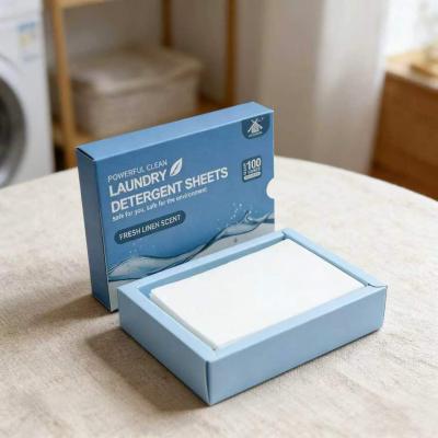 China Biodegradable Laundry Sheets Bulk Order Remove Tough Stains Without Harsh Chemicals for sale
