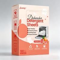 China Eco-Friendly Hypoallergenic Long-Lasting Dish Washing Sheets and Dishwasher Cleaner Strips for sale